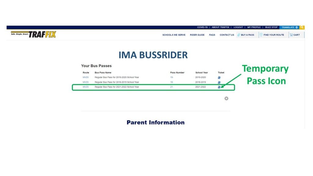How to access your temporary pass! - TRAFFIX