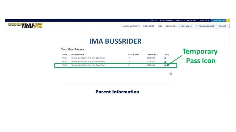 How to access your temporary pass! - TRAFFIX