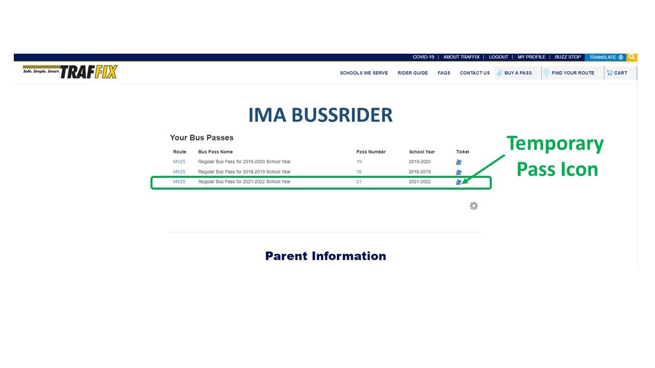 How to access your temporary pass! - TRAFFIX